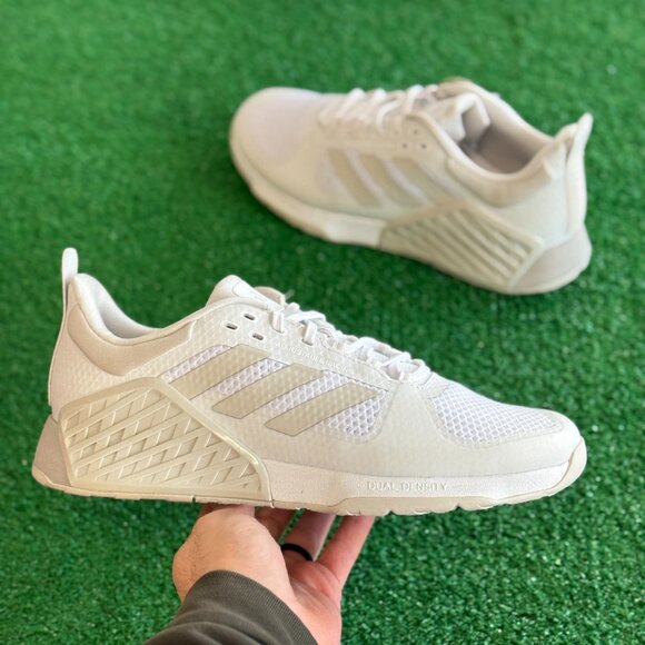 adidas | Shoes | Adidas Dropset 2 White Gray Mens Gymtraining Shoe ...